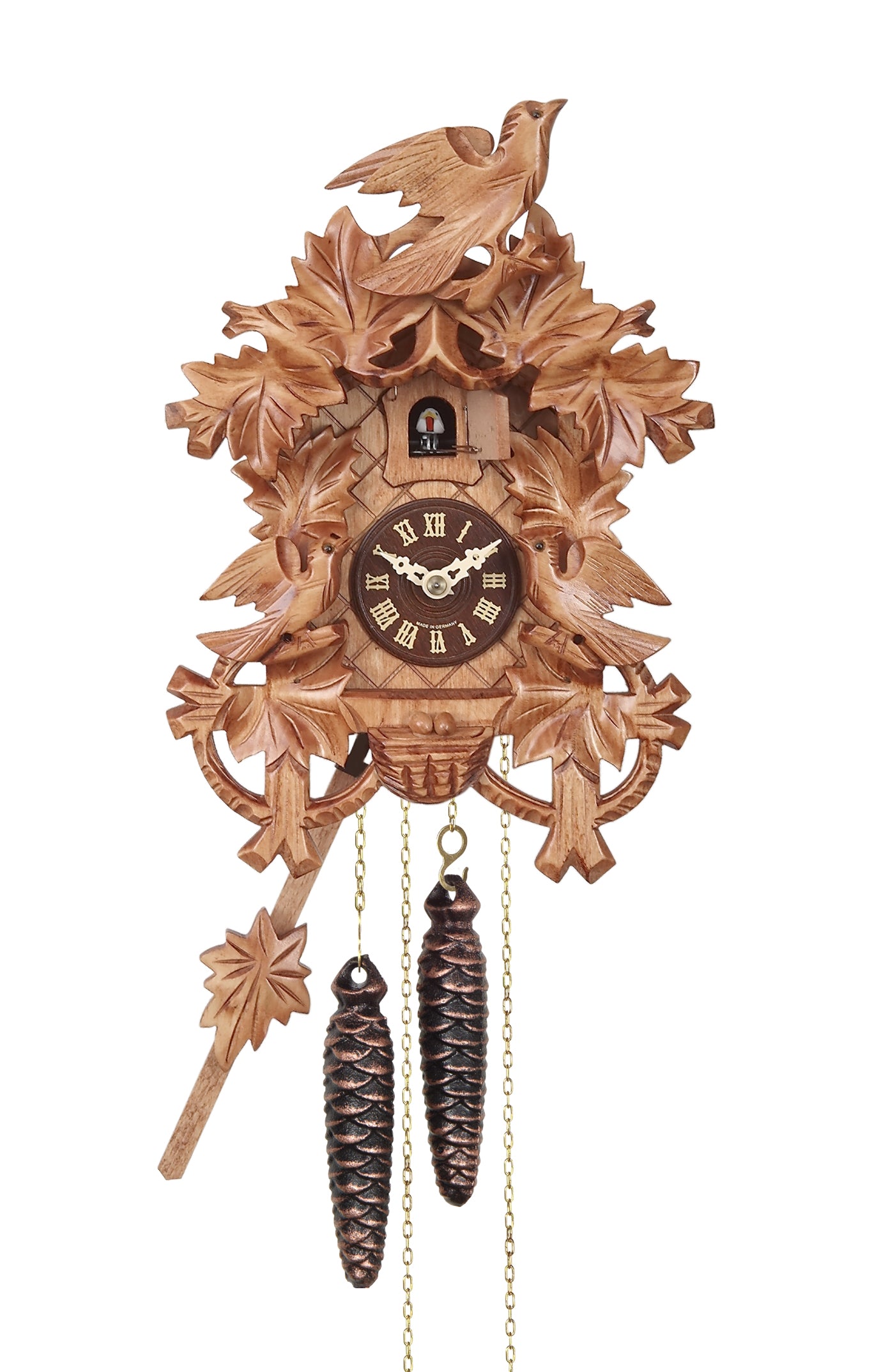 NEW - One Day Cuckoo with Birds Nest / Cherry Wood Stain