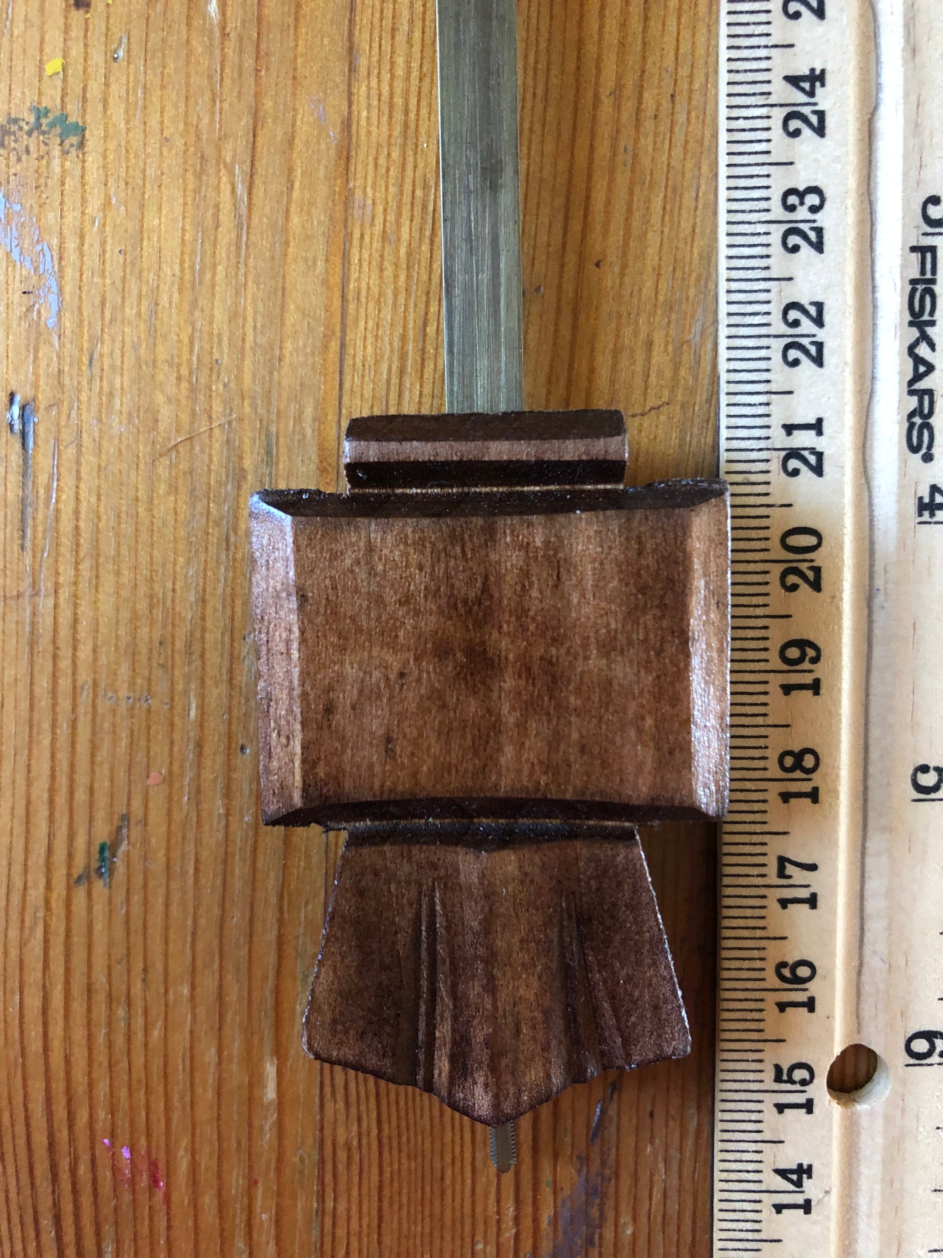 Wooden Cuckoo Clock Pendulum with Metal Rating Nut